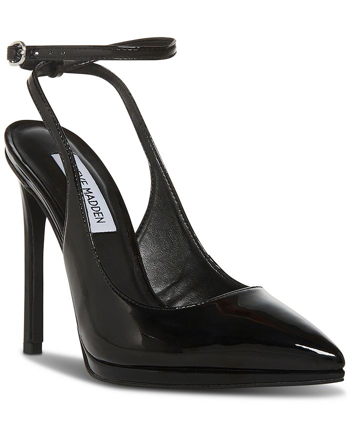 Steve Madden Women's Zayla Pointed-Toe Ankle-Strap Two-Piece Stiletto ...