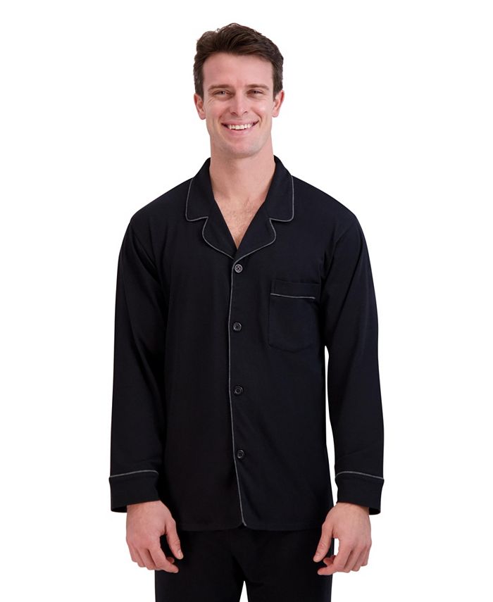 Hanes Men's Big and Tall Cotton Modal Knit Pajama, 2 Piece Set - Macy's