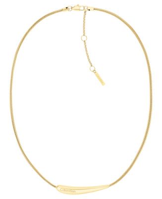 Calvin Klein Linear Drop Necklace - Macy's