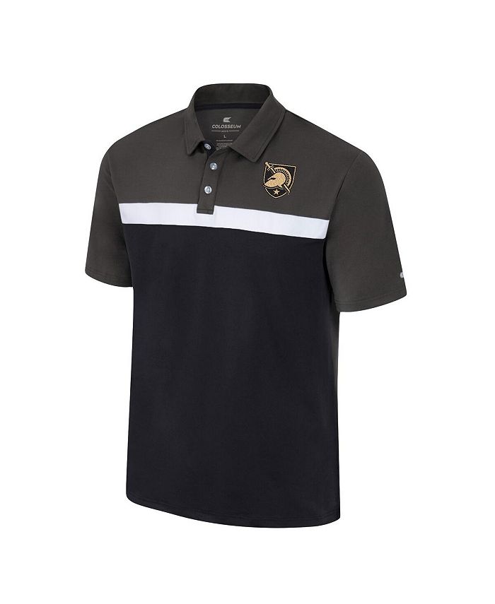 Colosseum Men's Charcoal Army Black Knights Two Yutes Polo Shirt - Macy's