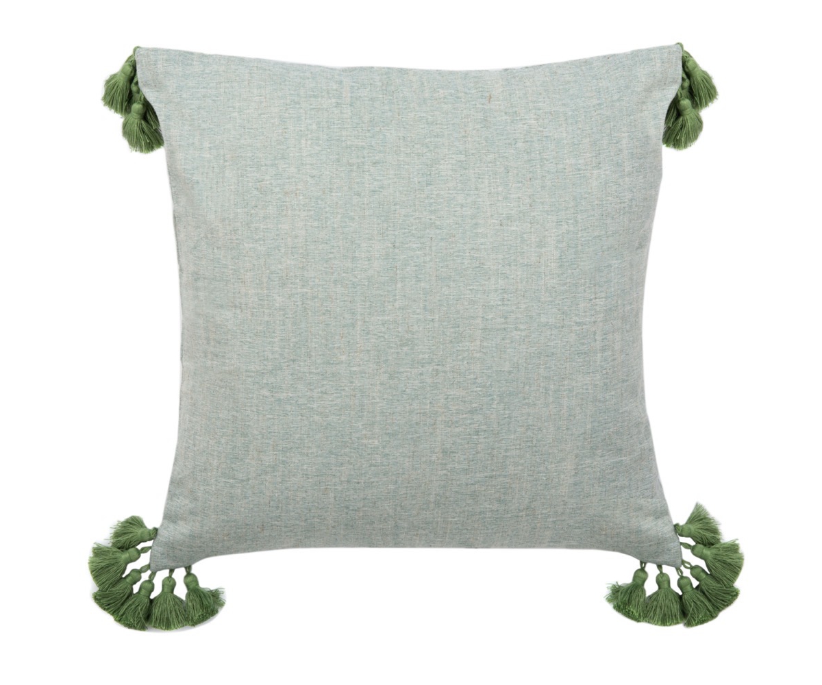 Click here for Safavieh Larzon 18 x 18 Pillow - Hunter green prices