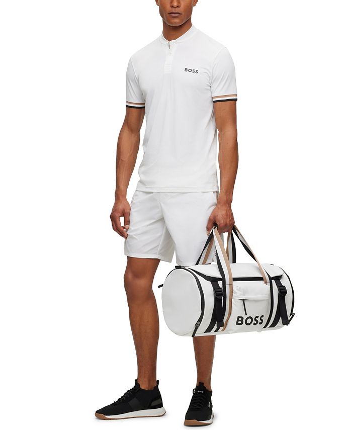 Hugo Boss BOSS X Matteo Berrettini Men's Slim-Fit Striped Polo Shirt ...