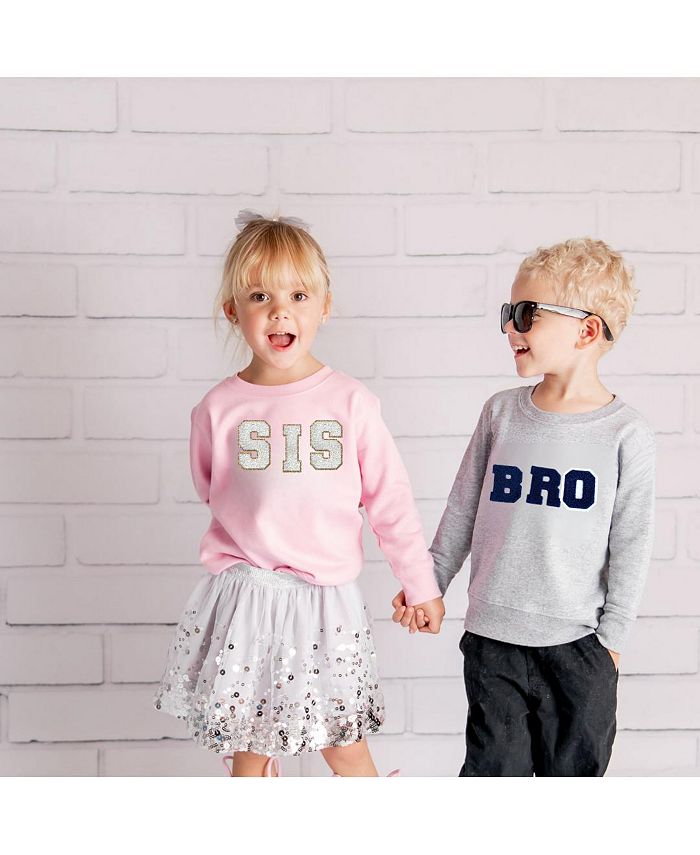 Sweet Wink Little and Big Girls Sis Patch Sweatshirt - Macy's