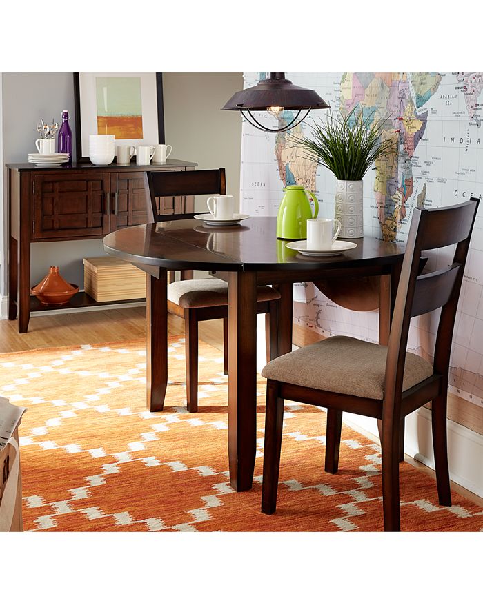 Furniture Branton Round Drop-Leaf Table - Macy's