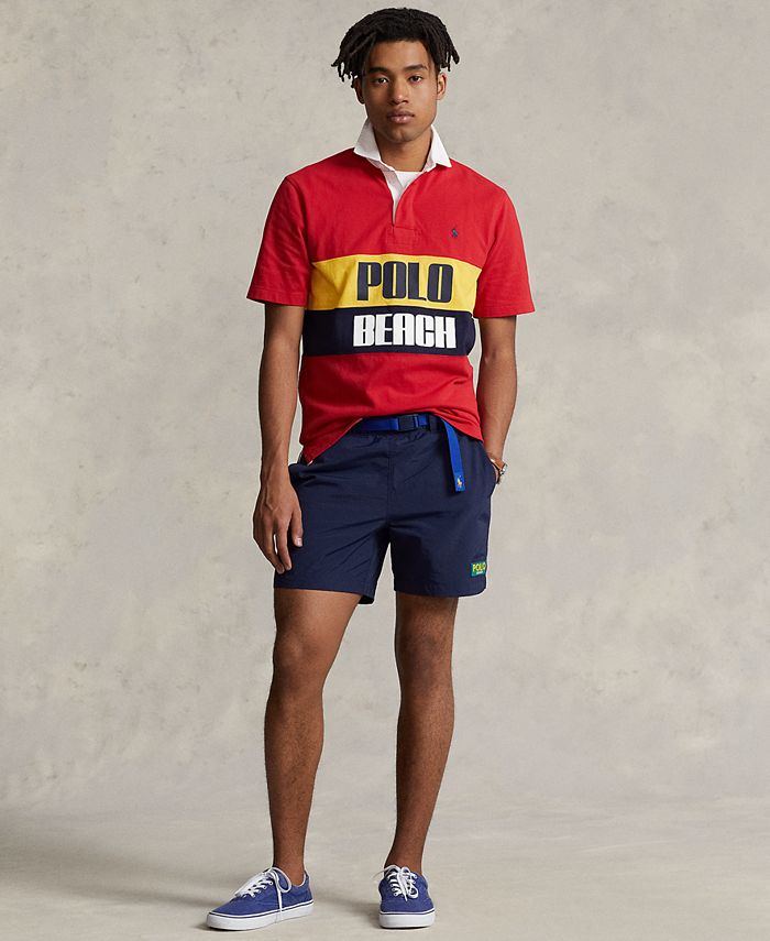 Polo Ralph Lauren Men's Cotton Classic-Fit Polo Beach Rugby Shirt - Macy's