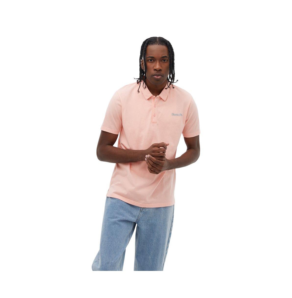 Bench Mens Soft Jersey Polo Shirt In Peach Bud | ModeSens