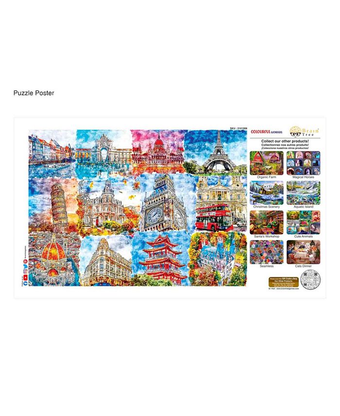 Brain Tree Games Colorful Wonders 1000 Piece Puzzle - Macy's