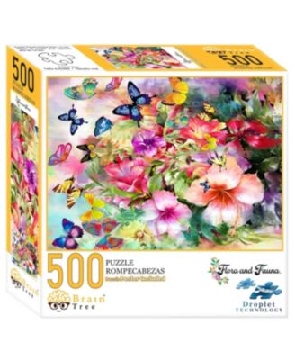Brain Tree Games Flora and fauna 500 Piece JigsawPuzzles - Macy's