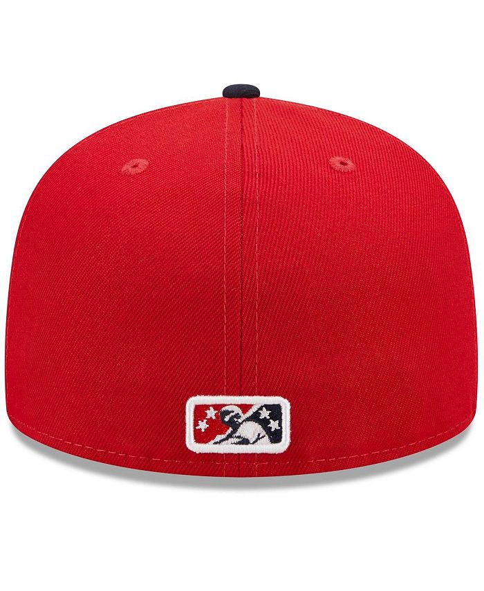 New Era Men's Red, Navy Portland Sea Dogs Marvel x Minor League 59FIFTY ...