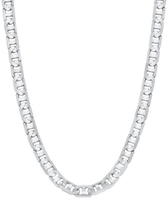 Men's Mariner Link 22" Necklace (6-1/2mm) in Sterling Silver - Macy's