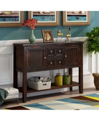 Simplie Fun Cambridge Series Buffet Sideboard Console Table with Bottom ...