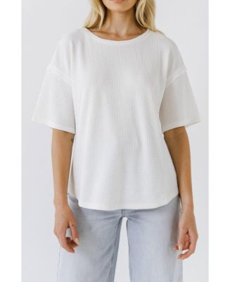 Free the Roses Women's Thermal Knit Top - Macy's