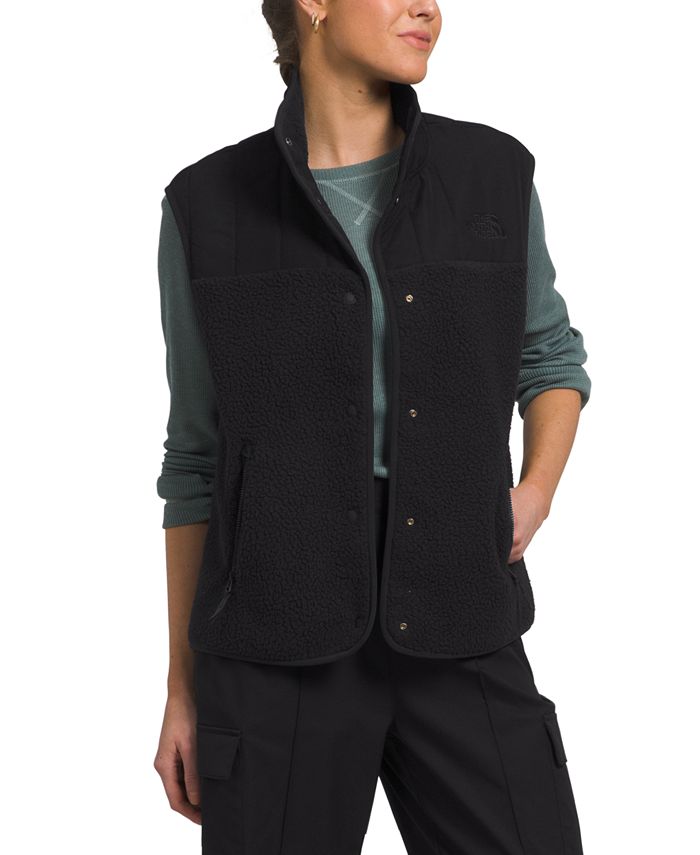 The North Face Women's Cragmont Snap-Front Fleece Vest - Macy's