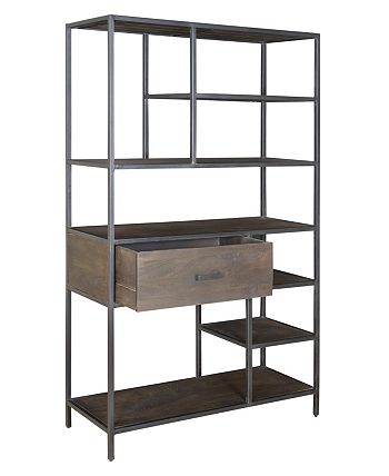 Coast to Coast Kramer Industrial Style One Drawer Bookcase or Etagere ...