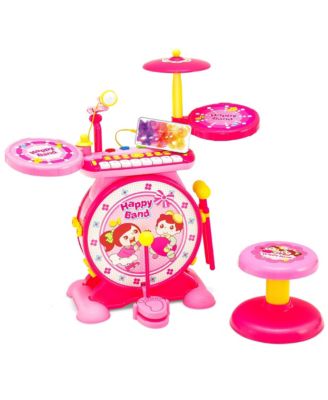 Costway 2-in-1 Kids Electronic Drum Kit Music Instrument Toy w ...