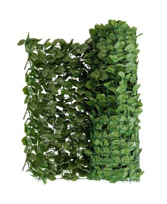 Costway 59''x118'' Faux Ivy Leaf Decorative Privacy Fence Screen ...