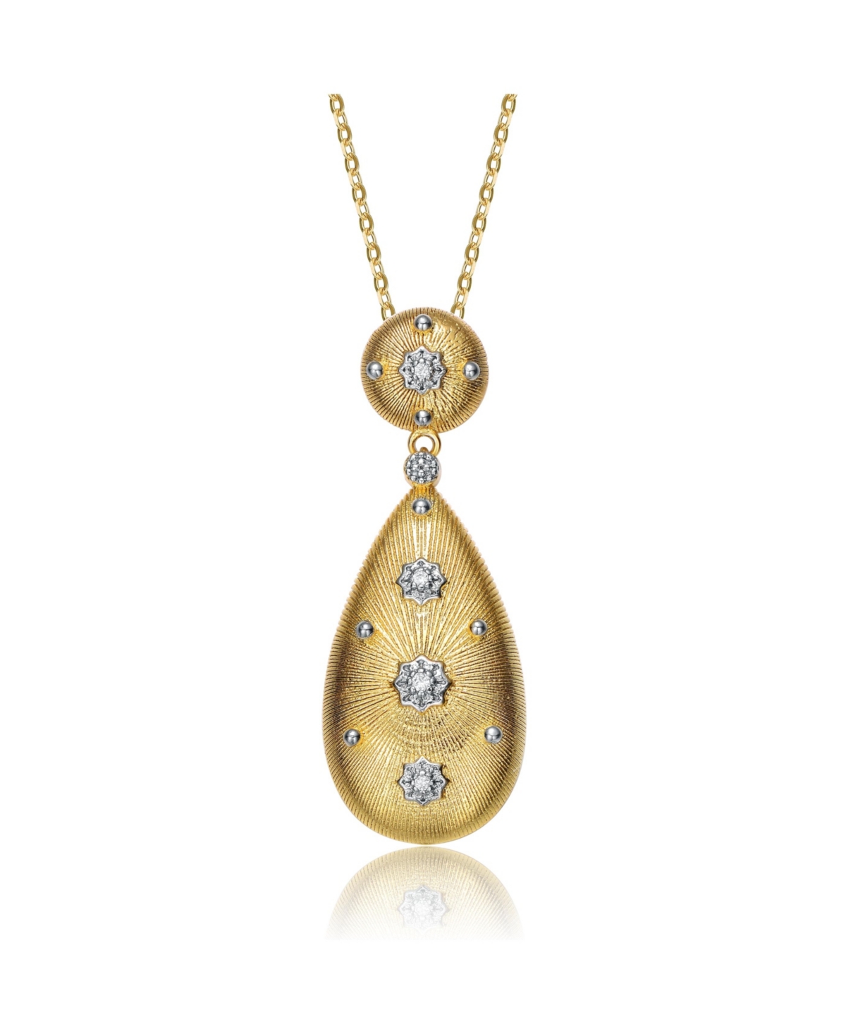 Click here for 14K Gold Plated Cubic Zirconia Pendant Necklace -... prices