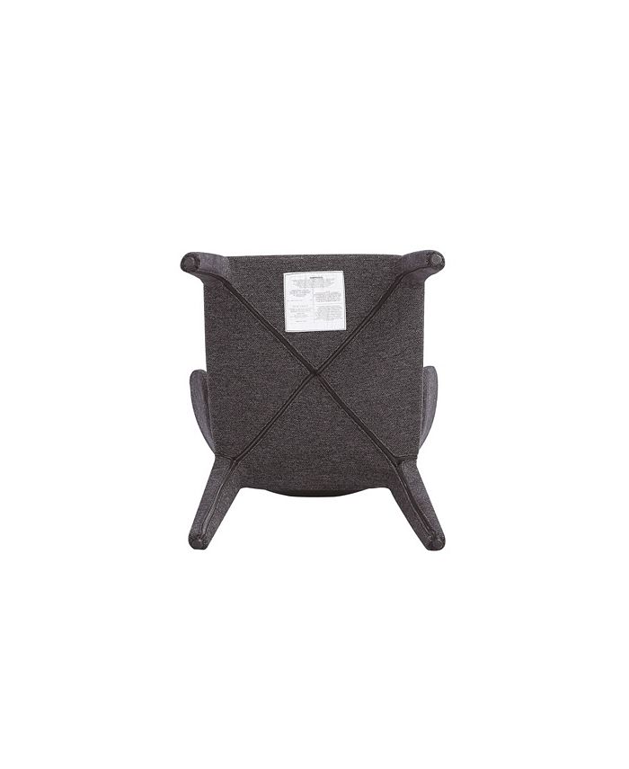 Manhattan Comfort Conrad 4-Piece Woven Tweed Upholstered Dining Chair ...