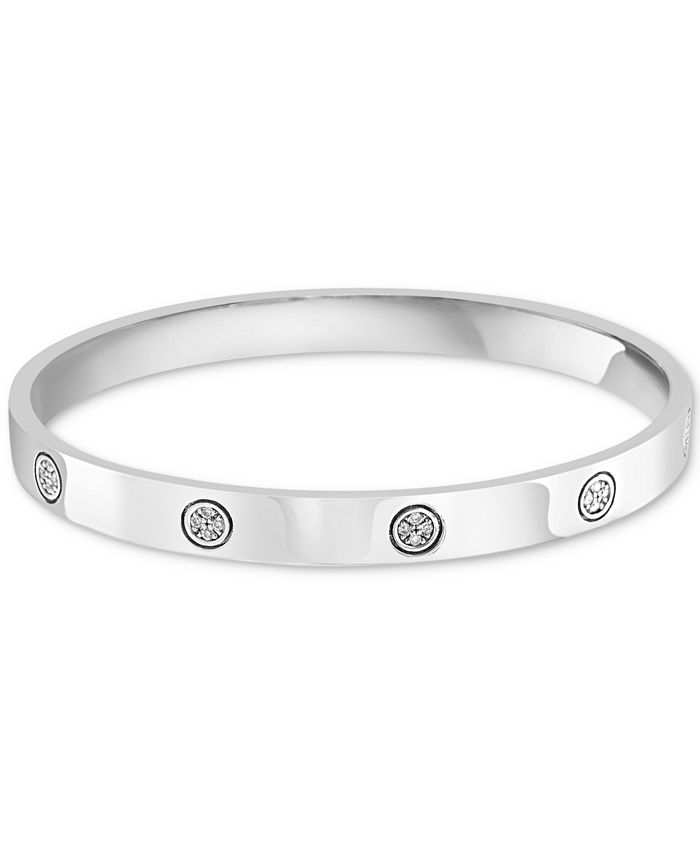 EFFY Collection EFFY® Diamond Cluster Inset Bangle Bracelet (1/6 ct. t ...
