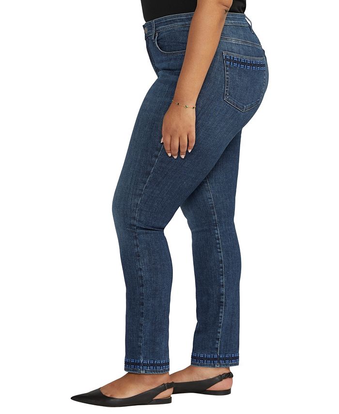 JAG Plus Size Ruby Mid Rise Straight Leg Jeans - Macy's