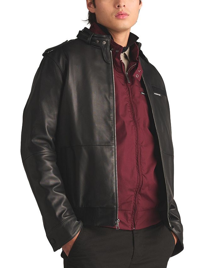 Members Only Men's Iconic Leather Jacket - Macy's