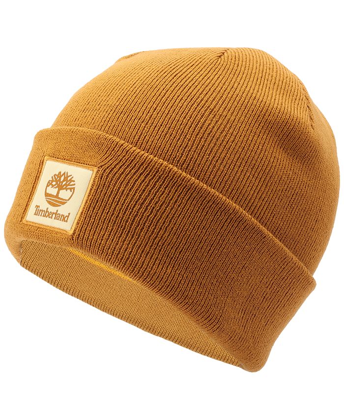 Timberland Women's Classic Tonal Patch Cuffed Beanie - Macy's