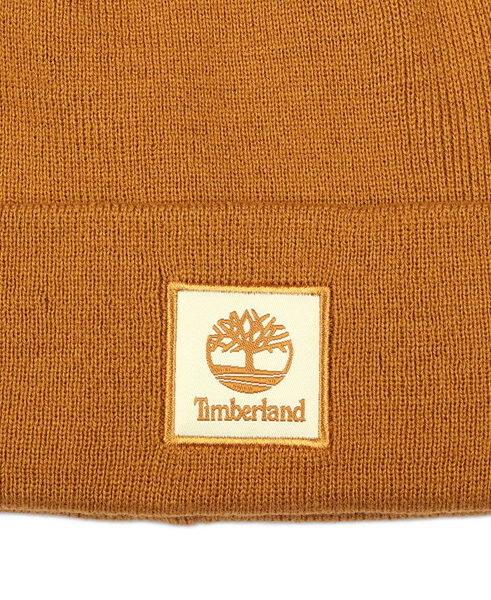 Timberland Women's Classic Tonal Patch Cuffed Beanie - Macy's