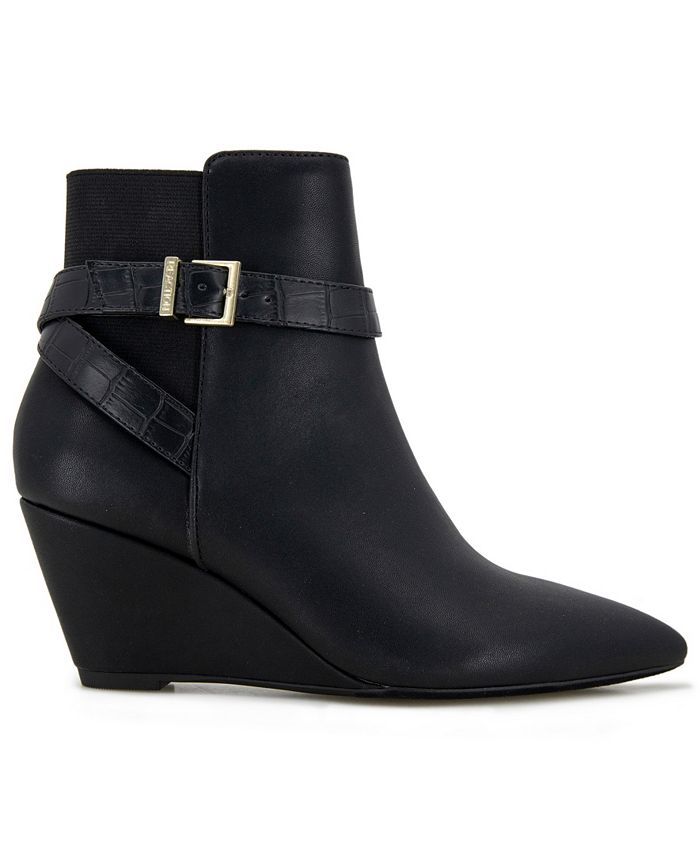 Kenneth Cole Reaction Women's Emmie Wedge Dress Booties - Macy's