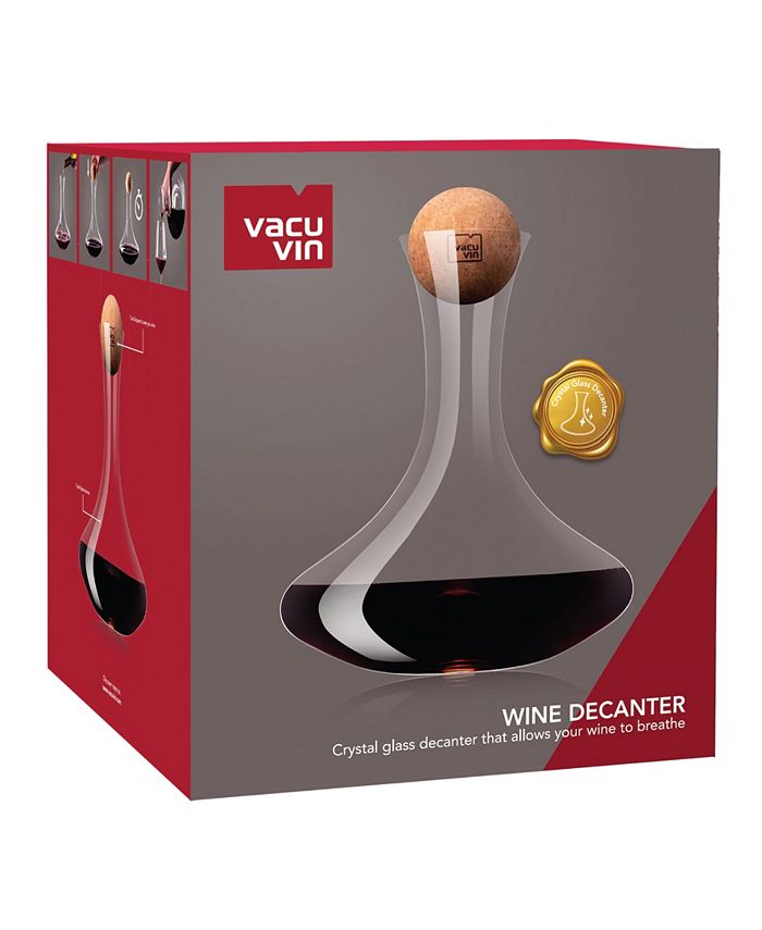 Vacu Vin Wine Decanter with Cork Stopper - Macy's