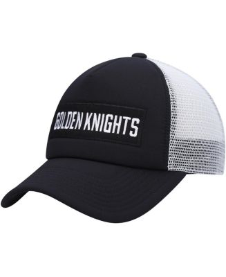 Men's adidas Black, White Vegas Golden Knights Team Plate Trucker ...