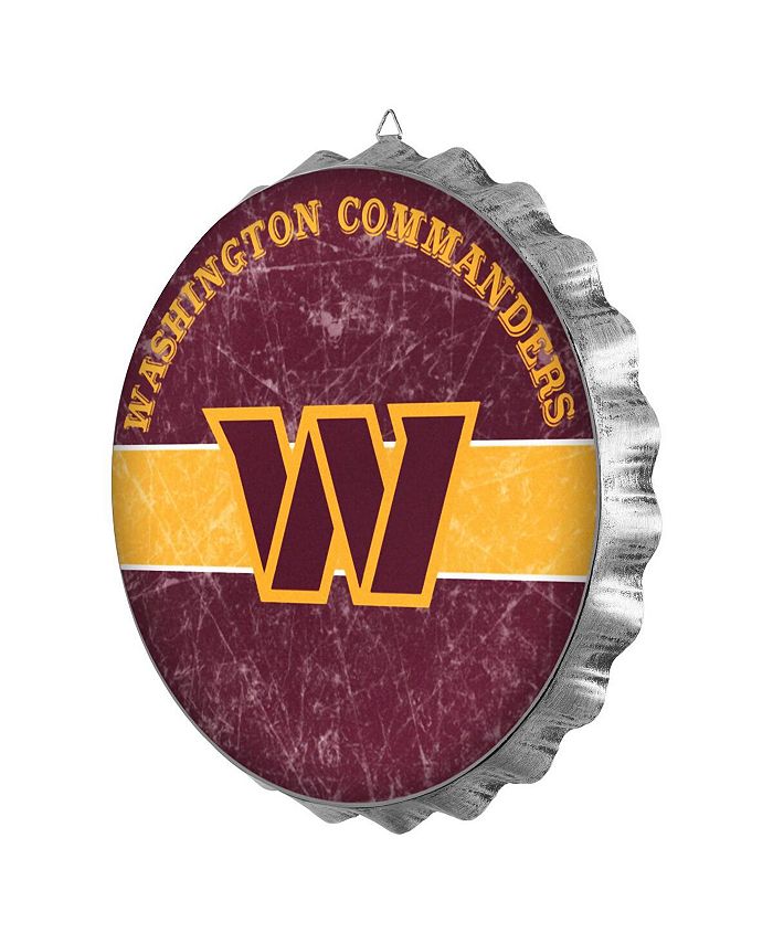 FOCO Washington Commanders Distressed Logo Bottlecap Sign - Macy's