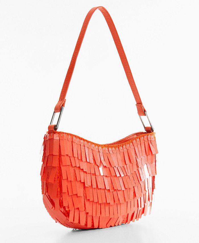 MANGO Women's Fringed Shoulder Bag - Macy's