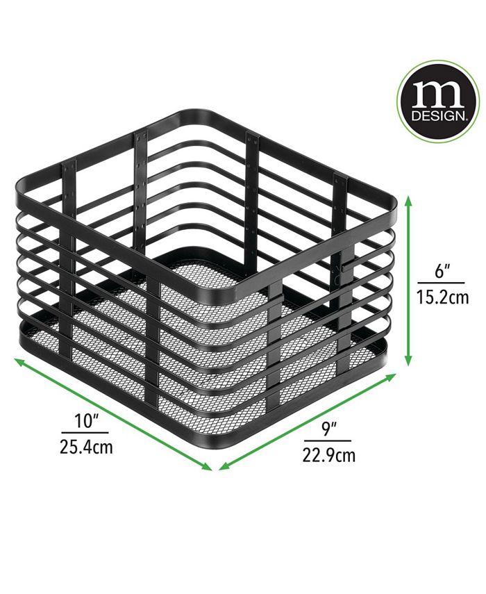 mDesign Small Metal Wire Organizer Basket for Kitchen, 6 Pack, Matte ...