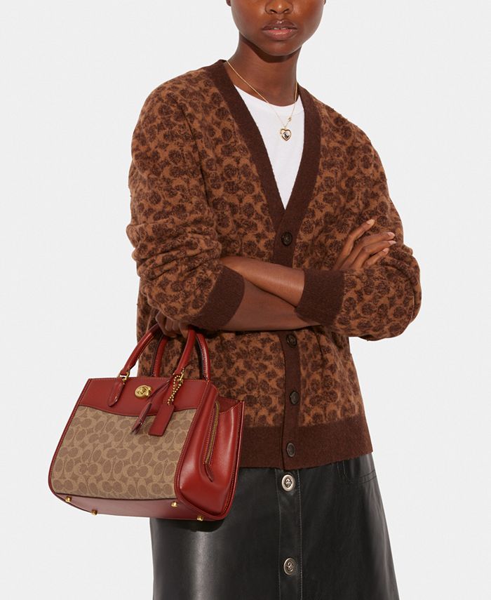 COACH Brooke Carryall 28 in Signature Canvas Crossbody Bag - Macy's