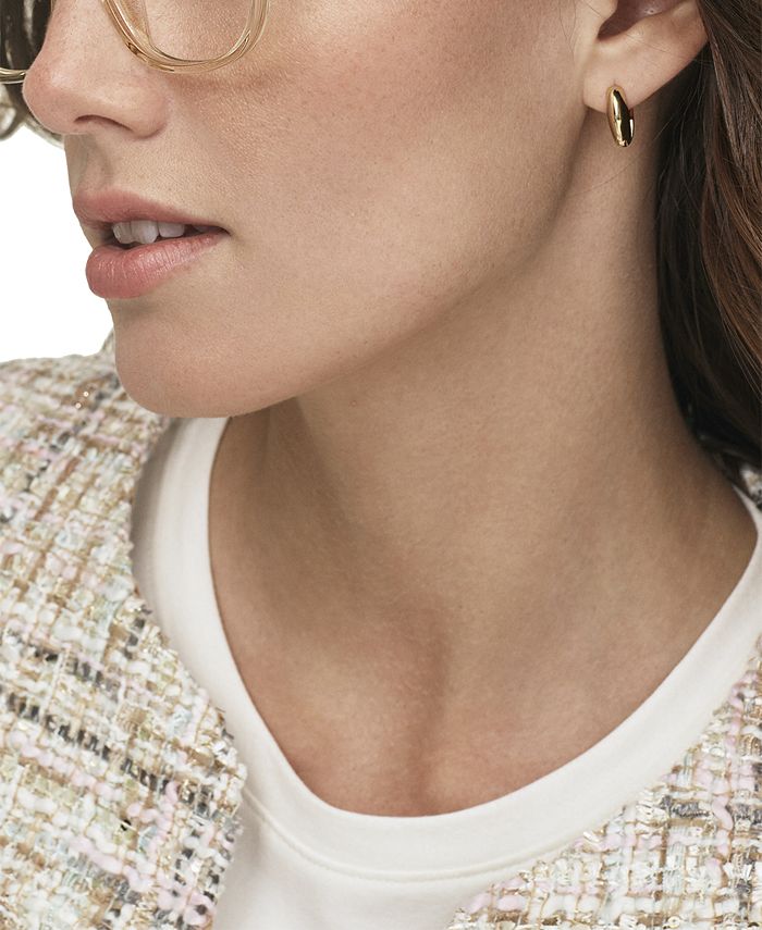 Anne Klein Small 1/2" Hoop Earrings - Macy's