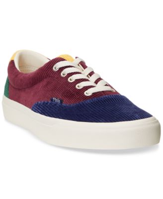 Polo Ralph Lauren Men's Colorblocked Corduroy Sneakers - Macy's