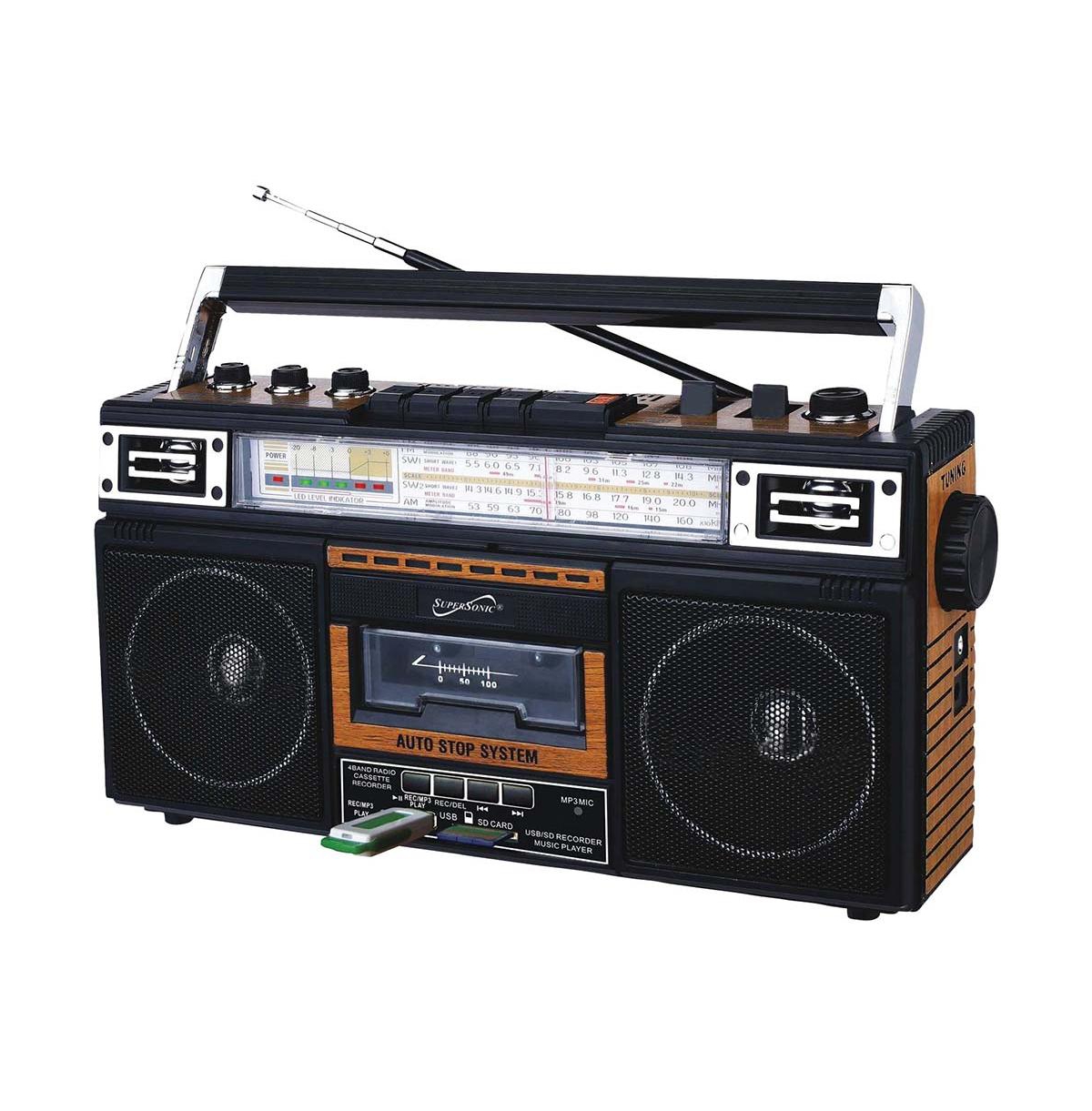 Click here for Supersonic Retro 4-Band Radio and Cassette Player... prices