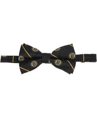 Men's Black Boston Bruins Oxford Bow Tie - Macy's