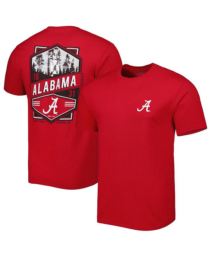 Great State Clothing Men's Crimson Alabama Crimson Tide Double Diamond ...