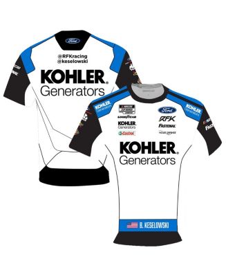Men's Rfk Racing White Brad Keselowski Kohler Sublimated Uniform T ...