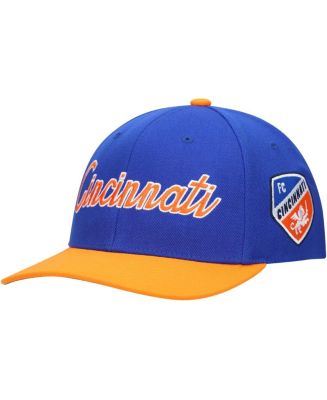 Men's Mitchell & Ness Blue FC Cincinnati Team Script 2.0 Stretch ...