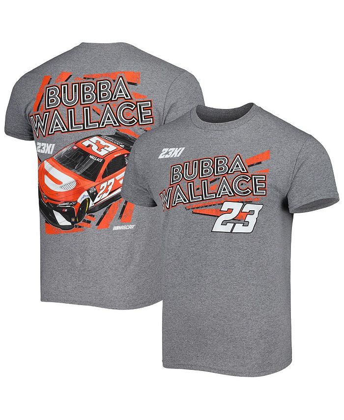 23xi Racing Men's Heather Gray Bubba Wallace DoorDash Car 2-Spot T ...