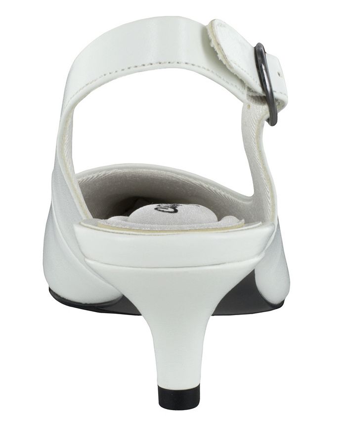 Easy Street Women's Faye Slingback Buckle Closure Pumps - Macy's