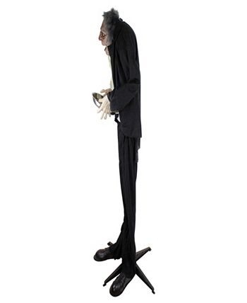 Northlight 6' Lighted Animated Scary Butler Standing Halloween ...
