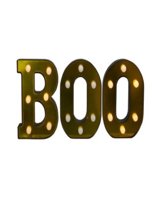 6.5" LED Lighted "BOO" Halloween Marquee Sign - Macy's