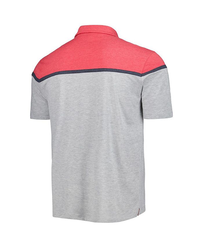 Colosseum Men's Heather Gray Nebraska Huskers Chamberlain Polo Shirt ...
