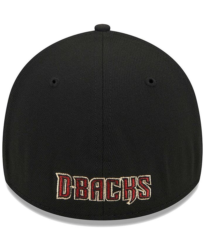 New Era Men's Black Arizona Diamondbacks Logo 39THIRTY Flex Hat - Macy's