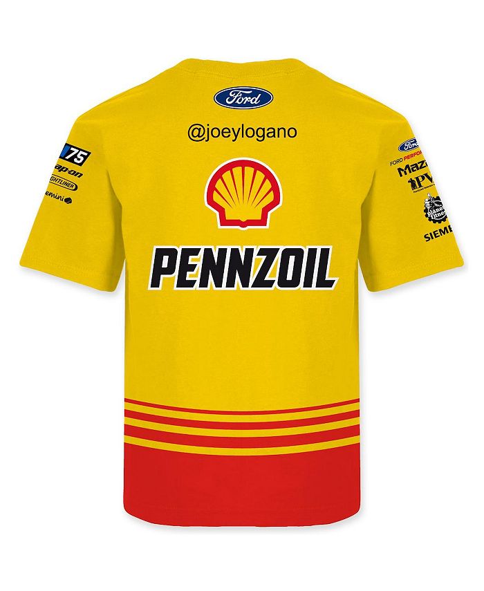 Team Penske Big Boys Yellow Joey Logano Shell Pennzoil Sublimated ...