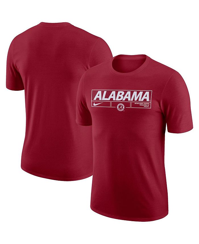 Nike Men's Crimson Alabama Crimson Tide Wordmark Stadium T-shirt - Macy's