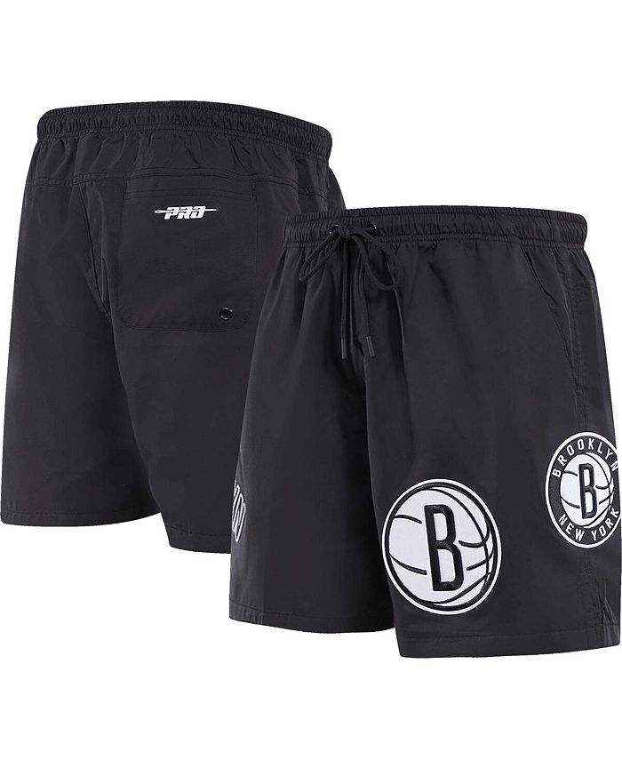 Pro Standard Men's Black Brooklyn Nets Classics Woven Shorts - Macy's